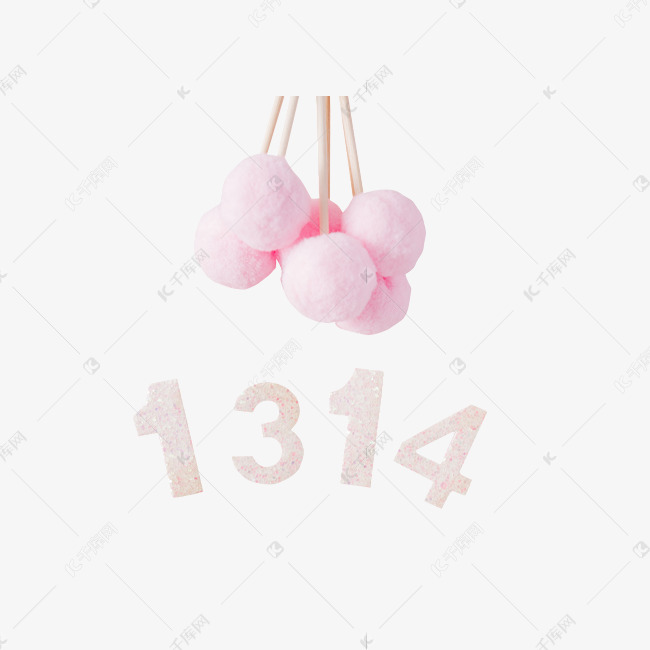 浪漫情人节1314素材图片免费下载-千库网