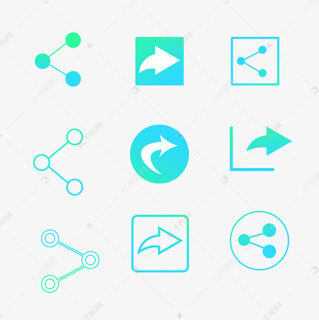 分享按钮转发图标素材图片免费下载-千库网