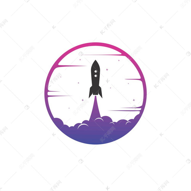 太空火箭航天飞机飞船标志标志矢量艺术素材图片免费下载-千库网