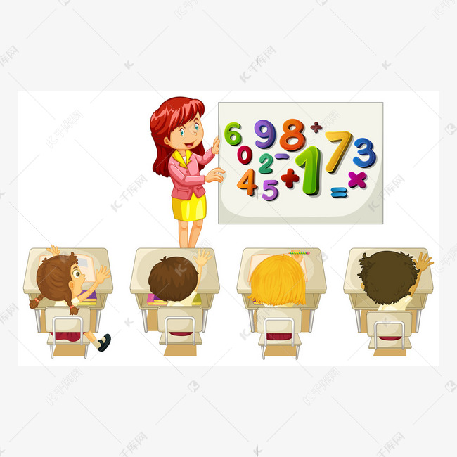学生学习数学的课堂素材图片免费下载-千库网