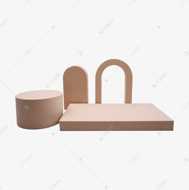 讲台摆件几何纯色道具素材图片免费下载-千库网