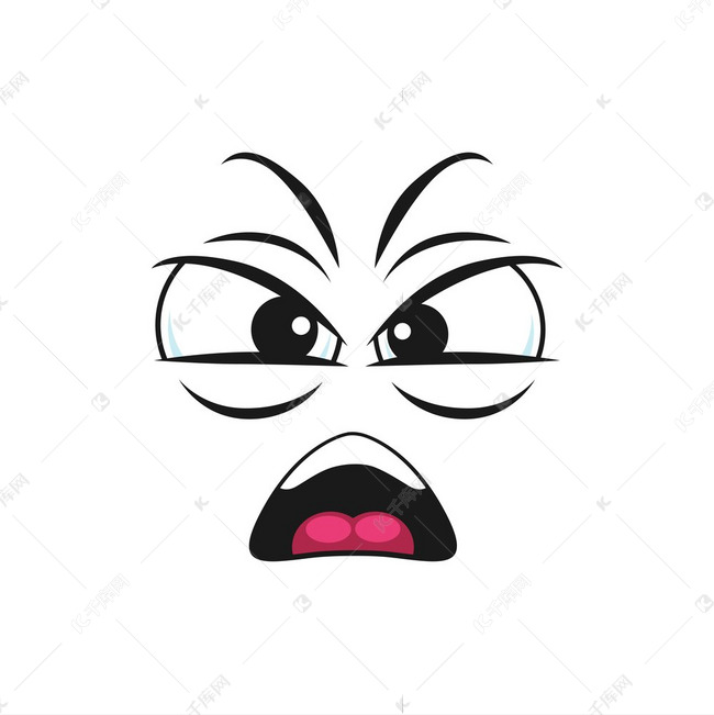 尖叫的角色张大嘴巴孤立地喊着微笑矢量愤怒的表情符号脸上震惊的表情符号心情不好脾气暴躁脾气暴躁的表情疯狂尖叫的表情符号愤怒的叫喊表情孤立的尖叫 ...