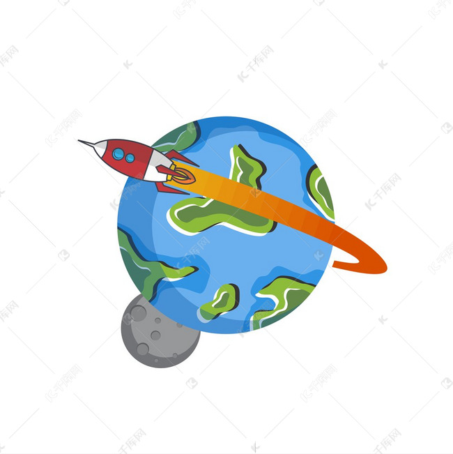 太空探索穿梭船标志图标标志矢量艺术。素材图片免费下载-千库网