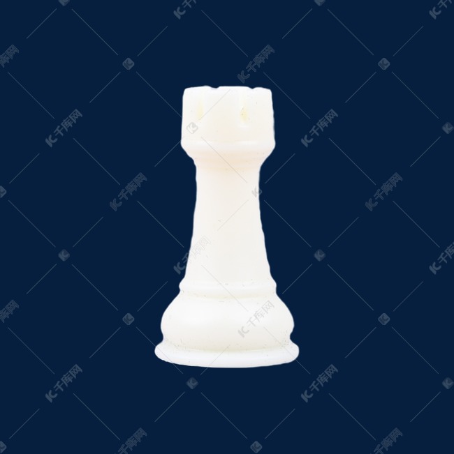 一个国际象棋白色棋子简洁素材图片免费下载-千库网