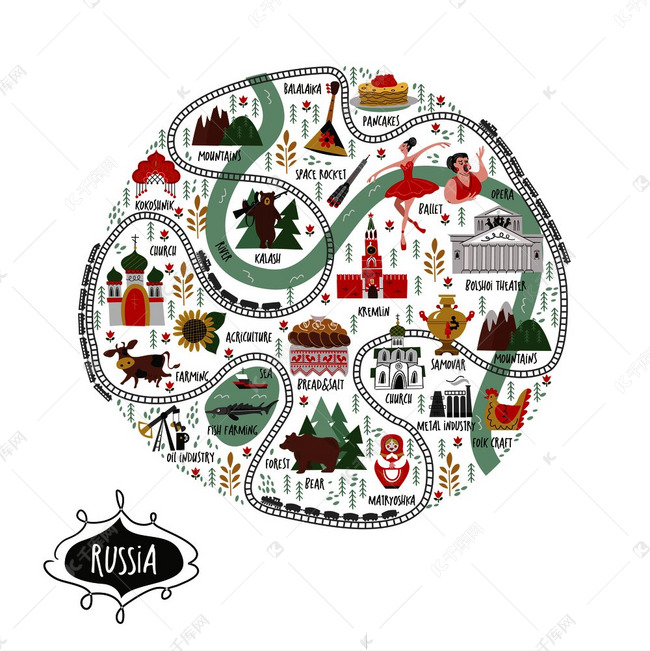 俄罗斯。素材图片免费下载-千库网