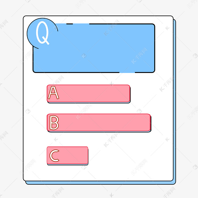 潮流选项选择框素材图片免费下载-千库网