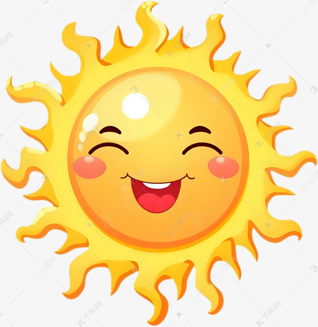 卡通扁平风格太阳素材图片免费下载-千库网