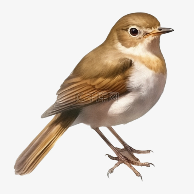 卡通手绘小鸟夜莺素材图片免费下载-千库网