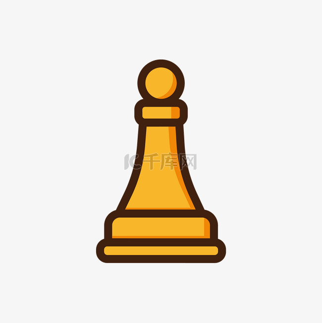 手绘卡通国际象棋棋子兵素材图片免费下载-千库网