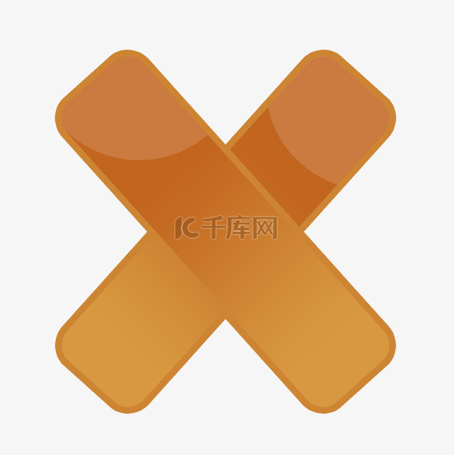 橘色渐变差号素材图片免费下载-千库网