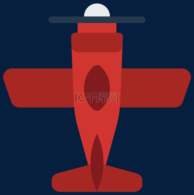 红色飞机 素材图片免费下载-千库网