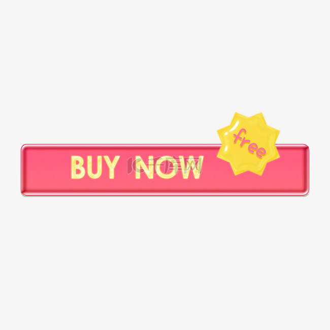 手绘红色BUYNOW按钮插画素材图片免费下载-千库网