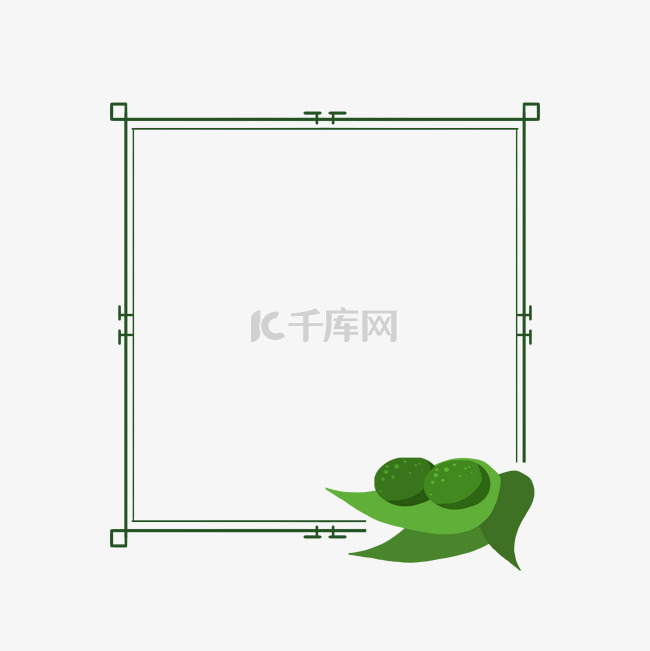 青团边框素材图片免费下载-千库网