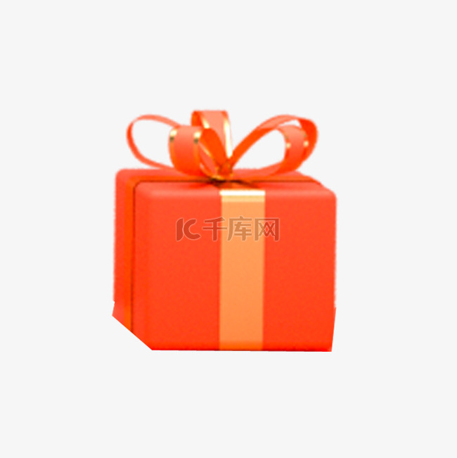 红色立体创意盒子元素素材图片免费下载-千库网