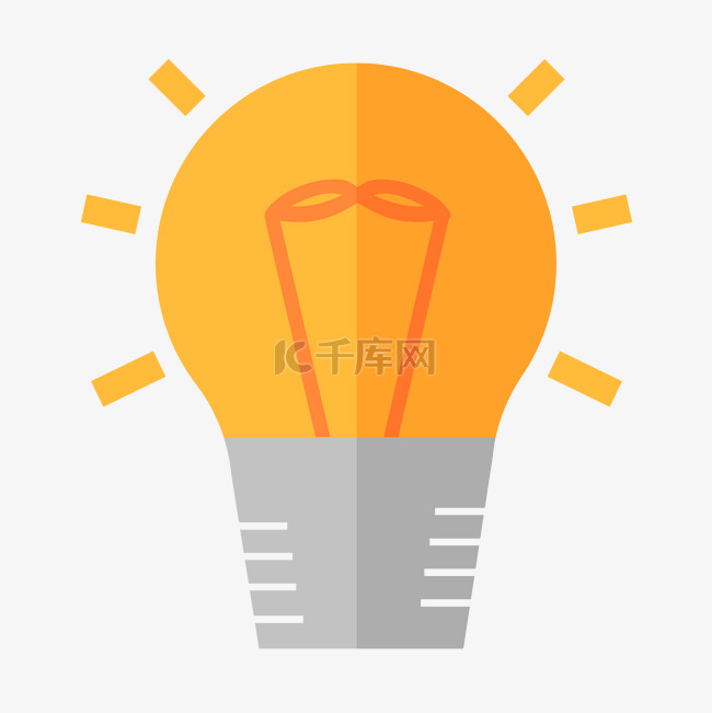 发光灯泡的创意图标素材图片免费下载-千库网