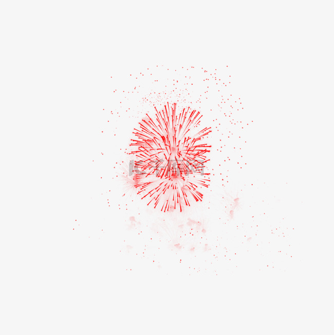 中国风红色烟花图素材图片免费下载-千库网