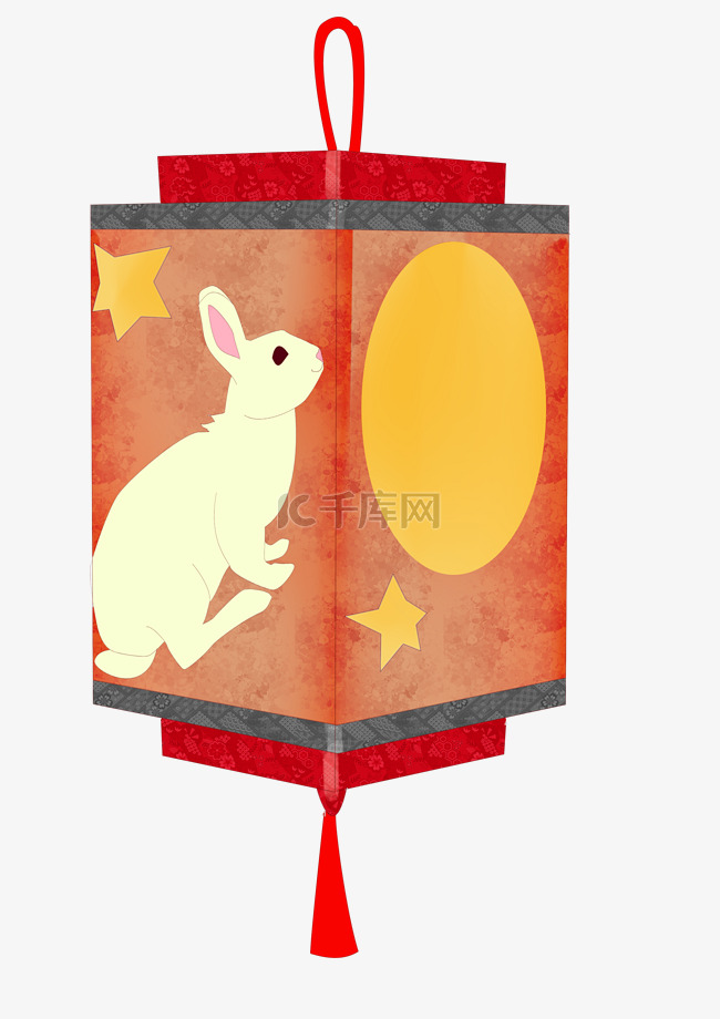 红色兔子灯笼素材图片免费下载-千库网