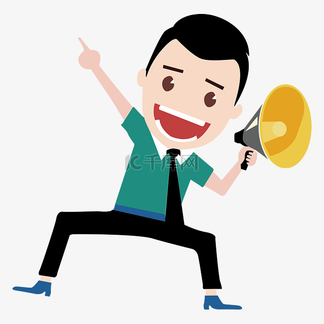 主持AI矢量人物图素材图片免费下载-千库网