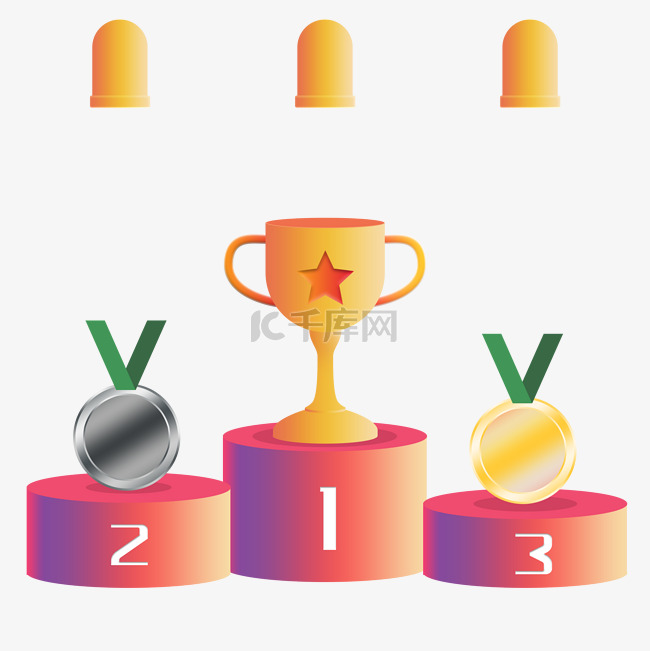 聚光灯下的领奖台素材图片免费下载-千库网