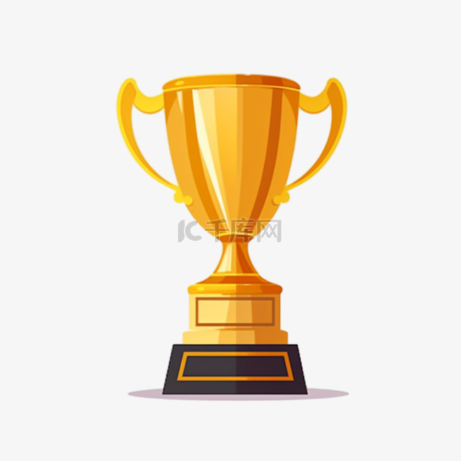 卡通手绘冠军奖杯素材图片免费下载-千库网