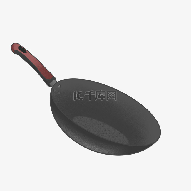 简约中式不粘炒锅素材图片免费下载-千库网