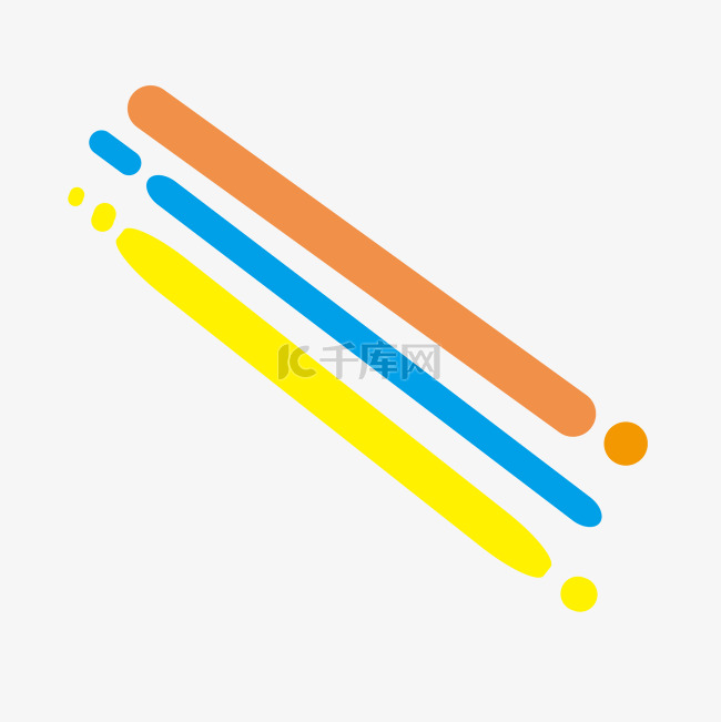 三色线条 素材图片免费下载-千库网