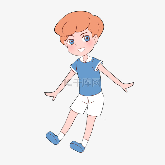 卡通男孩矢量图下载素材图片免费下载-千库网