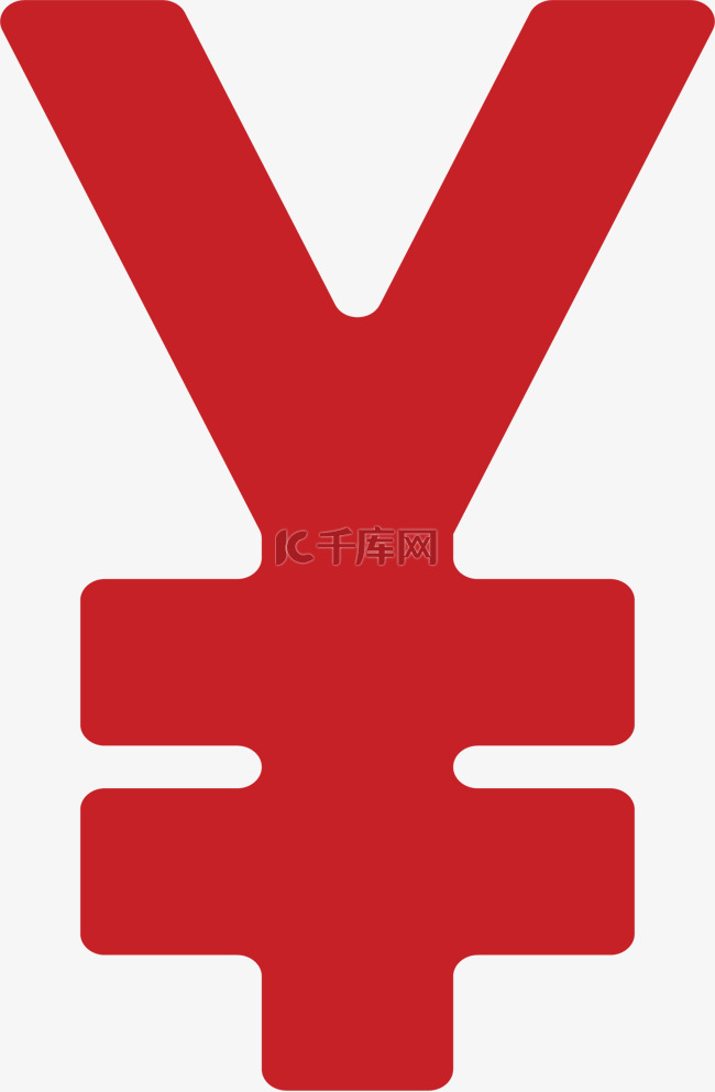 人民币图标红色卡通素材图片免费下载-千库网