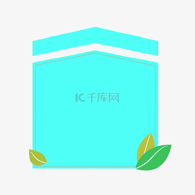 卡通手绘夏日简单边框素材图片免费下载-千库网