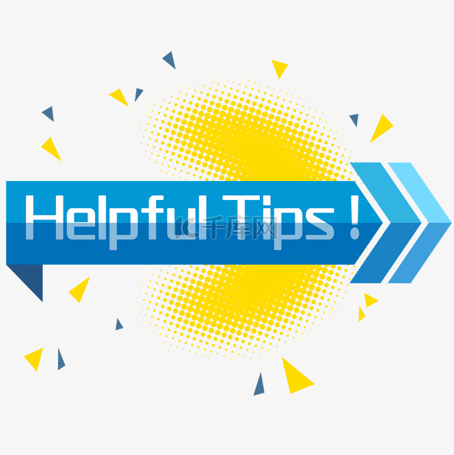 TIPS箭头便签素材图片免费下载-千库网