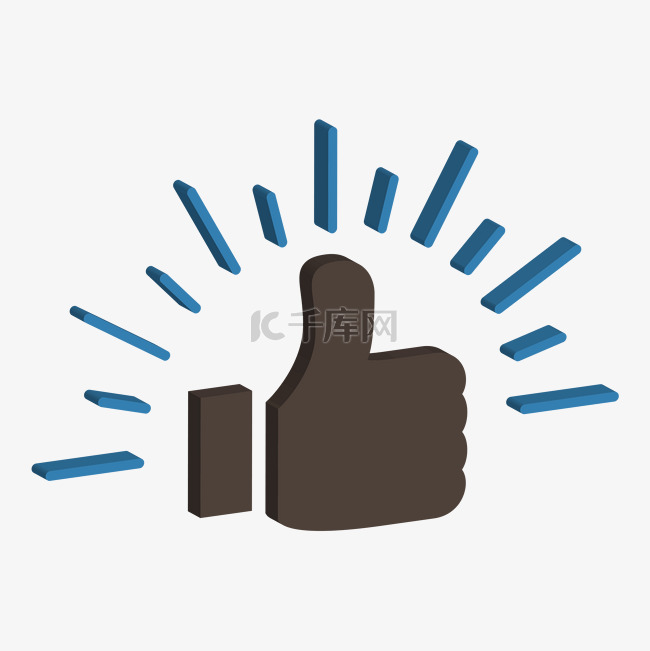 竖大拇指图标素材图片免费下载-千库网