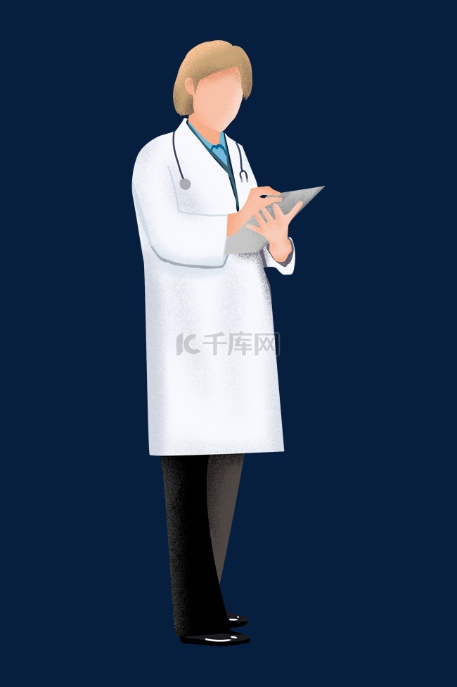 扁平人物主任医生素材图片免费下载-千库网