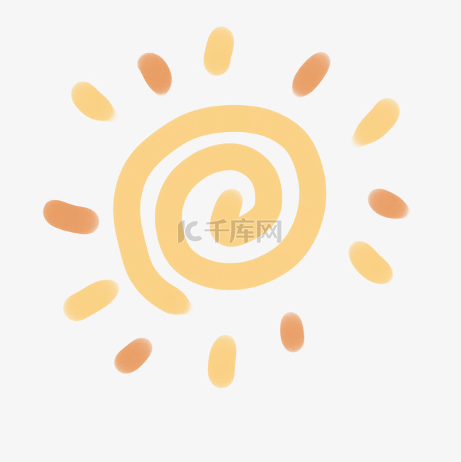 手绘小太阳素材图片免费下载-千库网