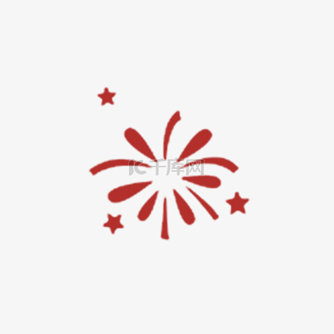 红色烟花素材图片免费下载-千库网