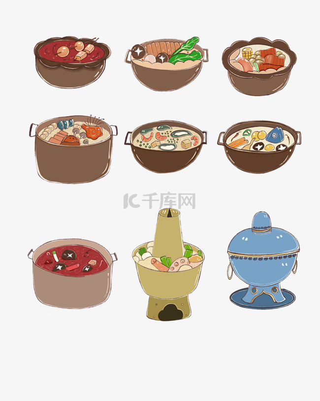 美食火锅图标素材图片免费下载-千库网