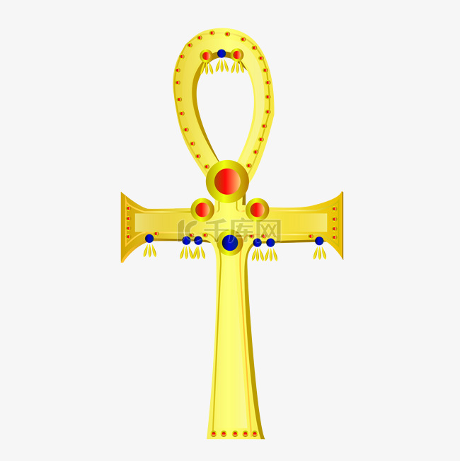 埃及黄色法杖素材图片免费下载-千库网
