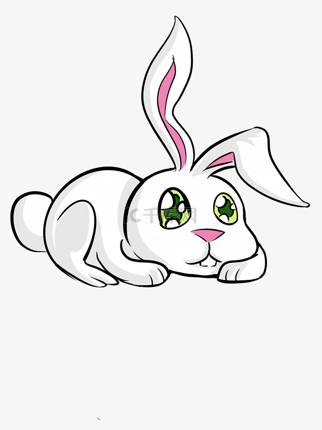卡通可爱小兔子PNG素材图片免费下载-千库网