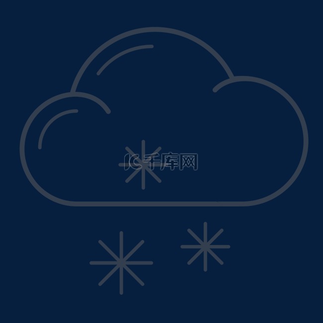 暴雪天气图标素材图片免费下载-千库网