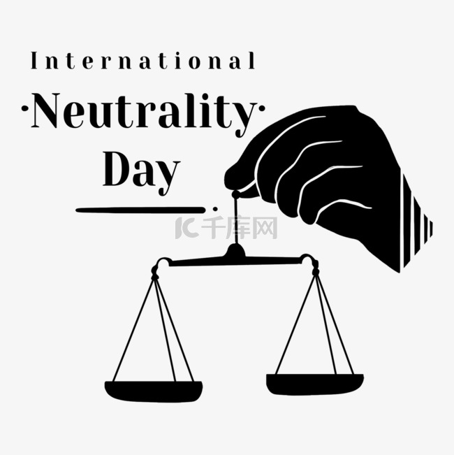 手绘简单international neutrality day素材图片免费下载-千库网