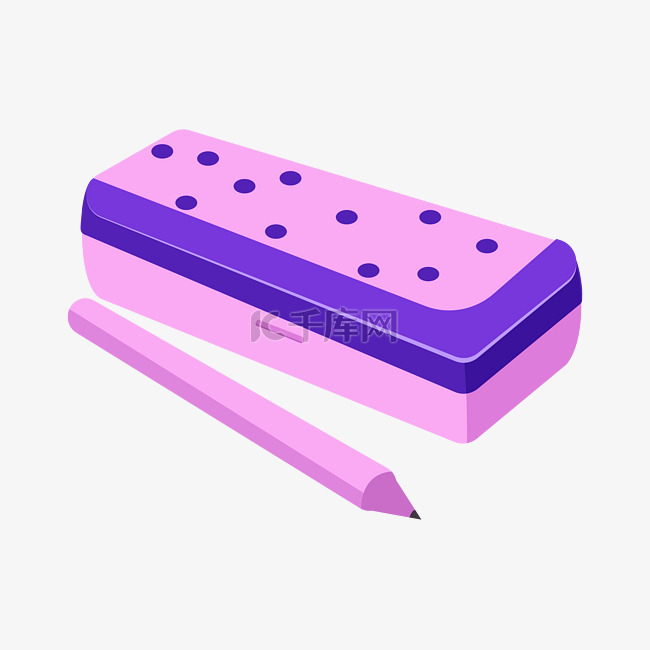 甜美铅笔盒素材图片免费下载-千库网