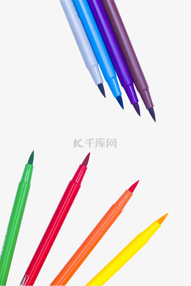 彩色画笔素材图片免费下载-千库网