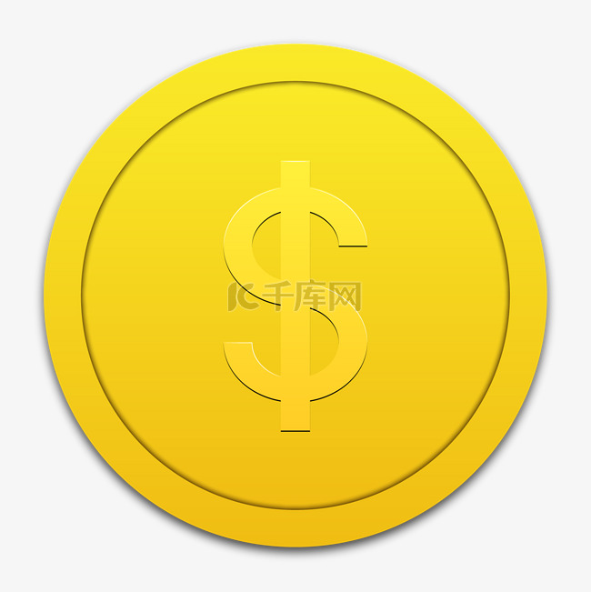 美元金币icon素材图片免费下载-千库网