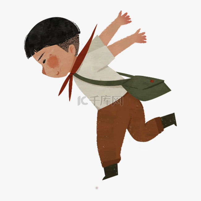 飞奔的学生素材图片免费下载-千库网
