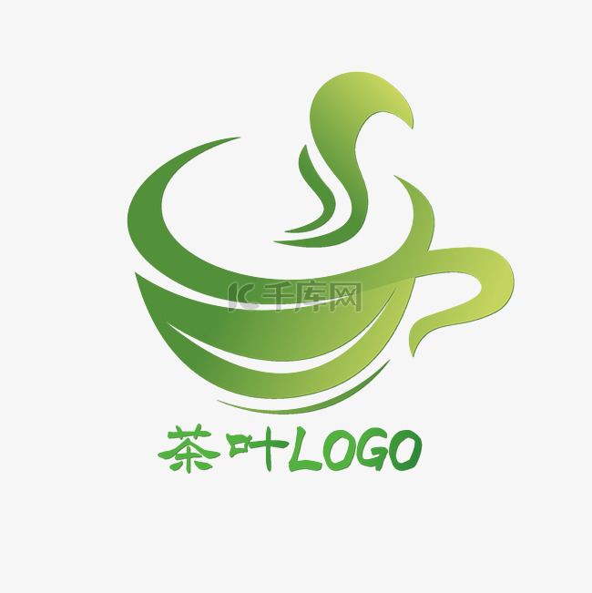 绿色茶叶LOGO素材图片免费下载-千库网