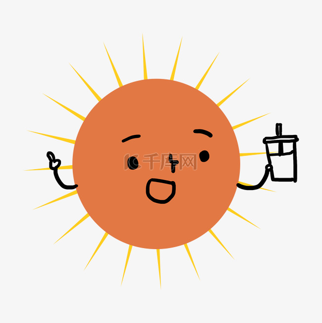 太阳卡通可爱素材图片免费下载-千库网