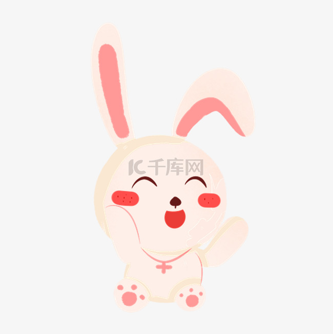 粉色兔子素材图片免费下载-千库网
