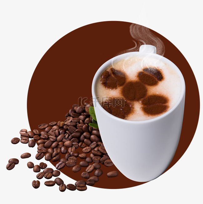 冬季热饮冒热气的咖啡素材图片免费下载-千库网