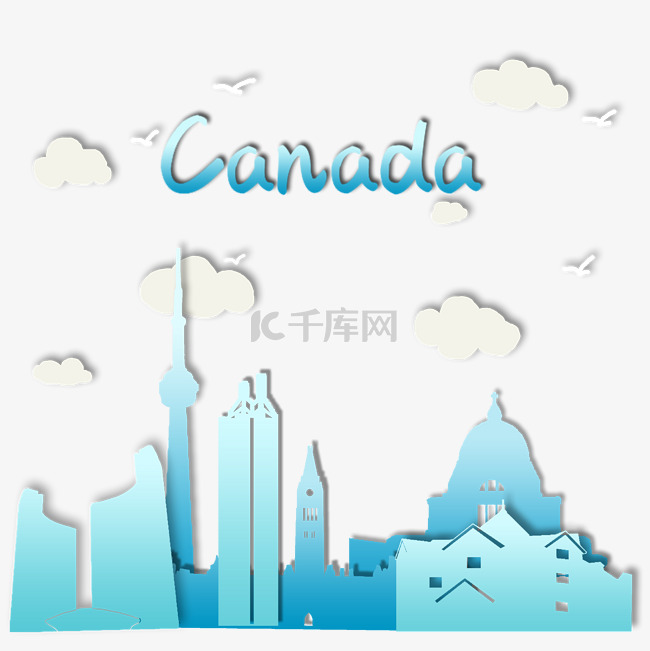 旅游地标建筑加拿大素材图片免费下载-千库网