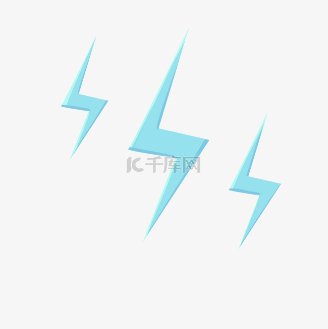 卡通手绘闪电电闪雷鸣素材图片免费下载-千库网