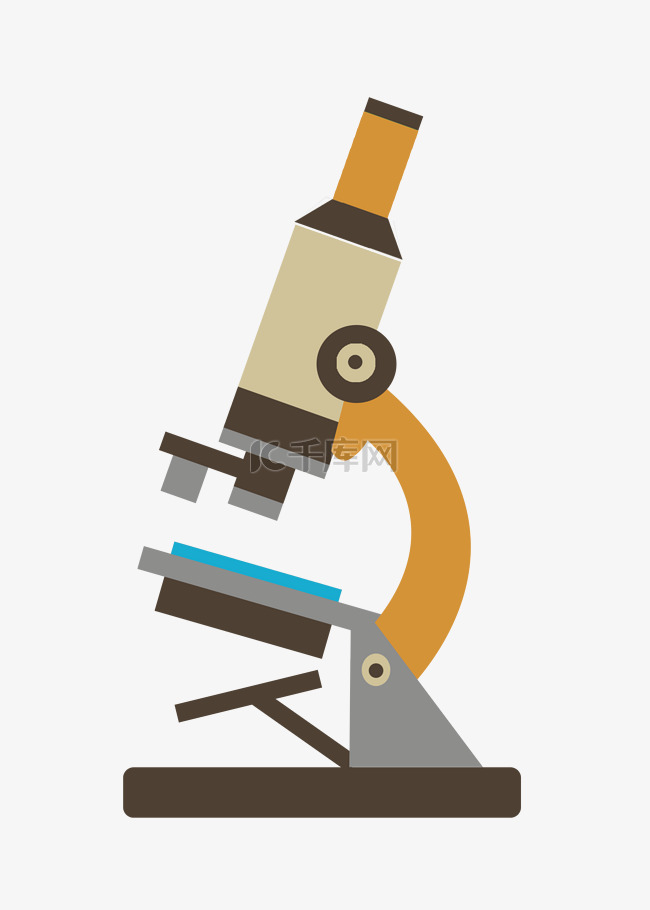 卡通显微镜装饰插画素材图片免费下载-千库网
